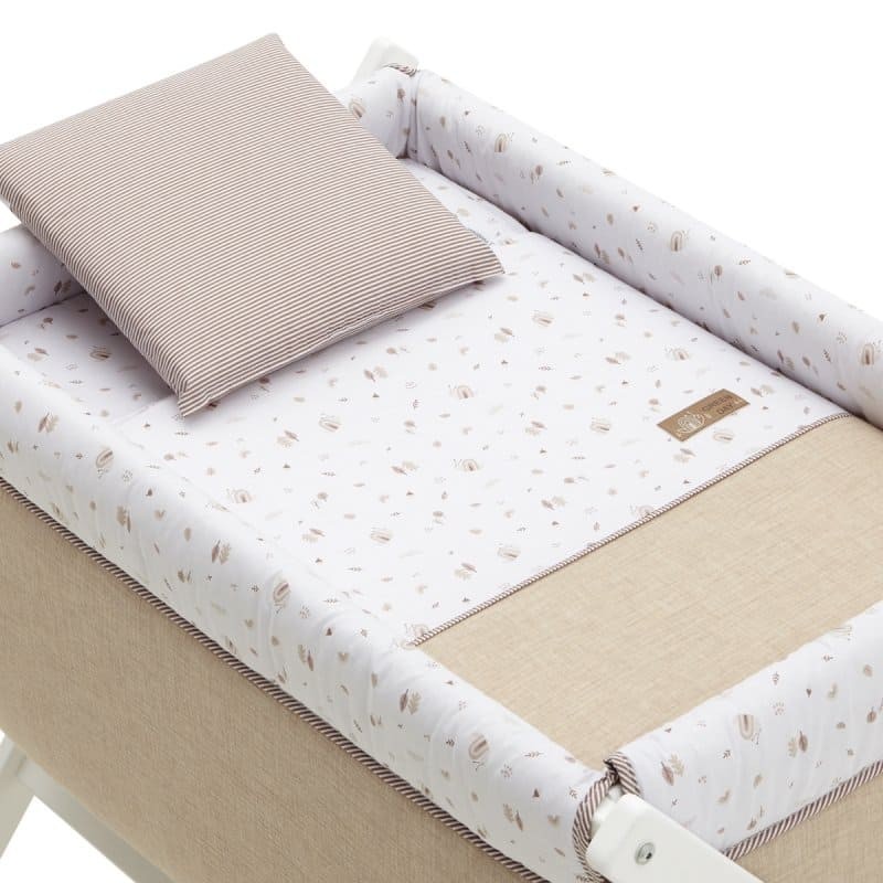 Minicuna tijera Greeny Beige Cambrass - Envio gratis