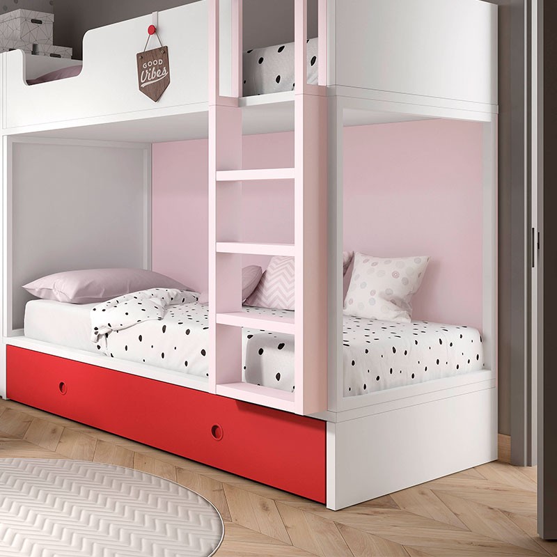 Litera Vitta con cama y escritorio de Tegarmobel - Bebeydecoracion
