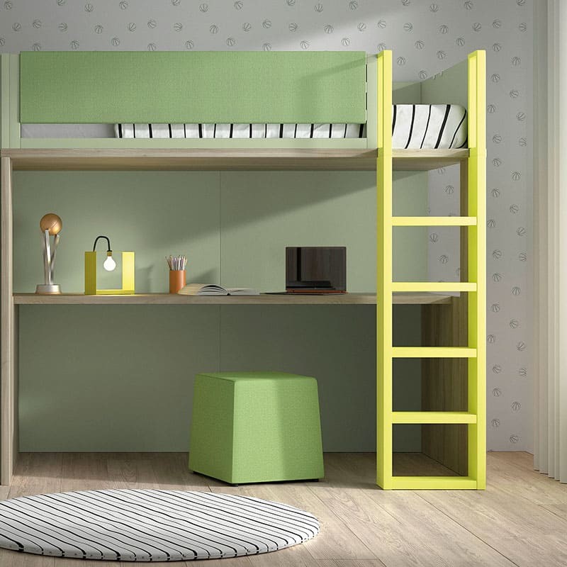 Litera Vitta con cama y escritorio de Tegarmobel - Bebeydecoracion