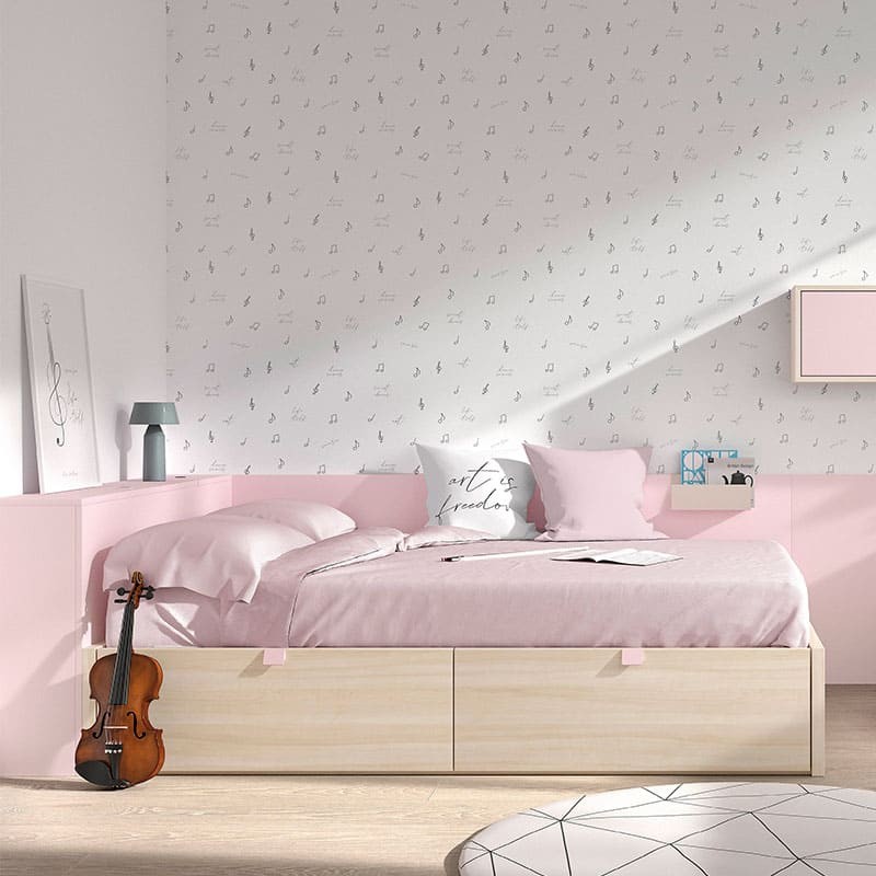 Cama con canape y cajones de Muebles Ros - Bebeydecoracion