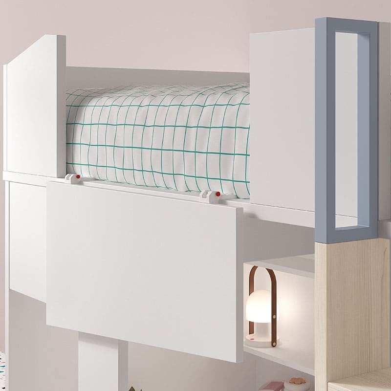 Litera tren con casita de juegos - Bebeydecoracion
